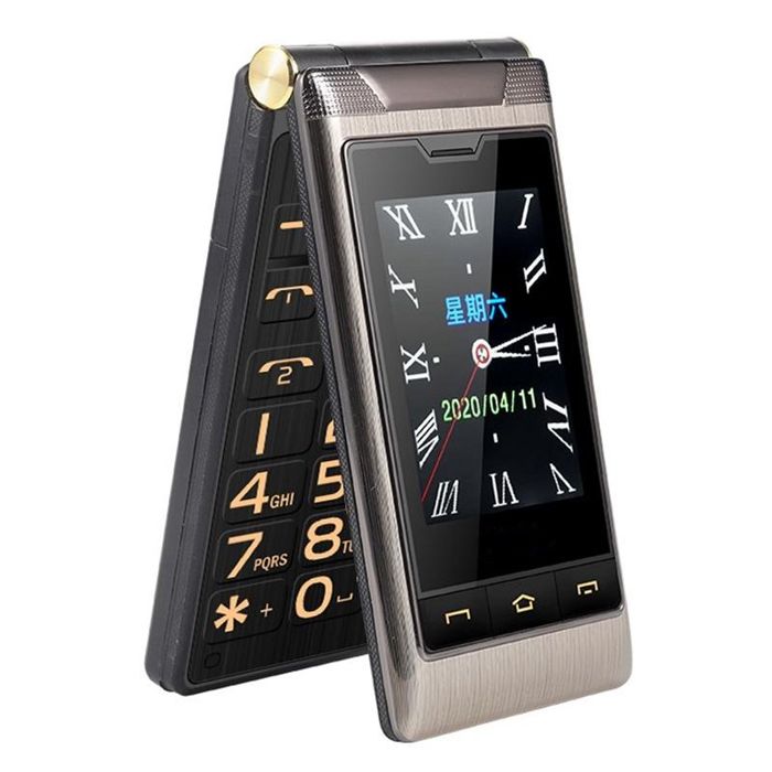 Téléphone Portable Double Écran Batterie 5900mAh Clavier Large Double ...