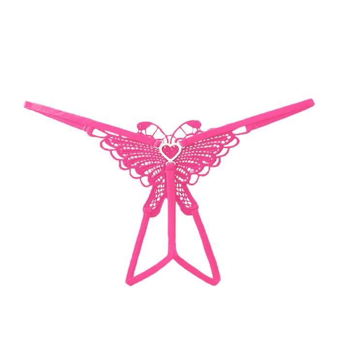 CALEÇON Lingerie Sexy Femme Dentelle String Ouvert Culotte G-Pants ...