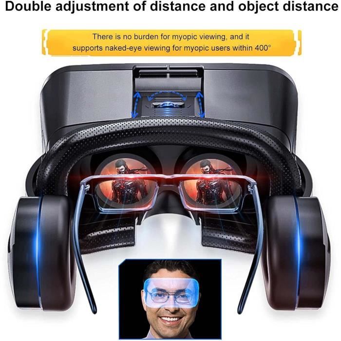 Casque De Réalité Virtuelle Avec Poignée Sans Fil - Protection Des Yeux ...