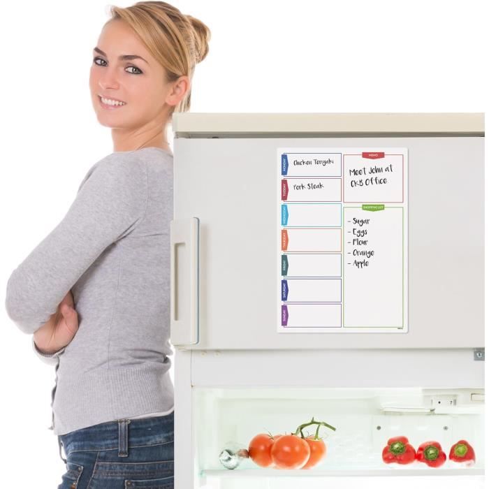 Magnetic Fridge Board Tableau Frigo Mémo Magnétique Conseil ...