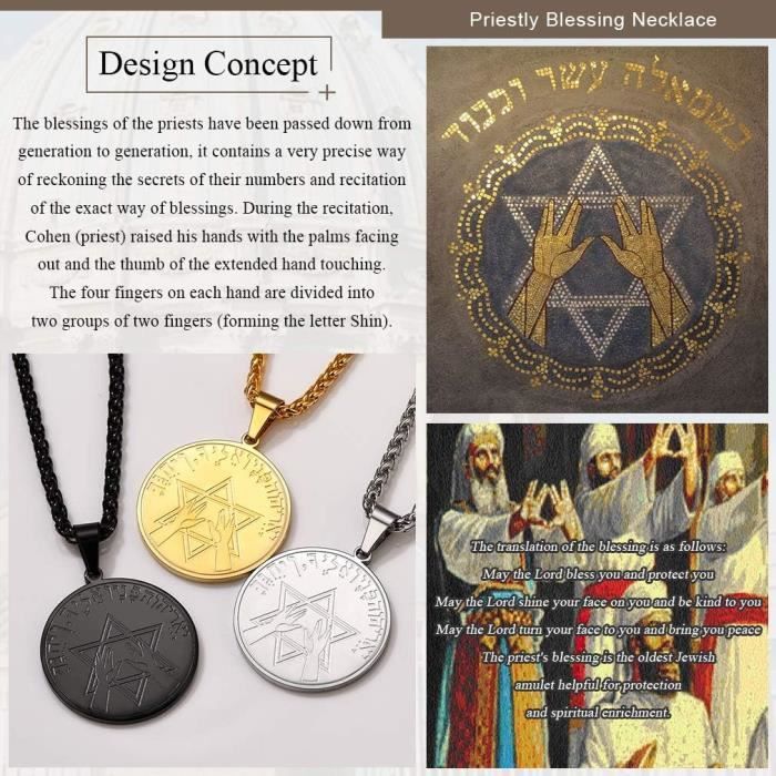 Collier Cube De Metatron-Étoile De David Pendentif Argent 925-Acier ...