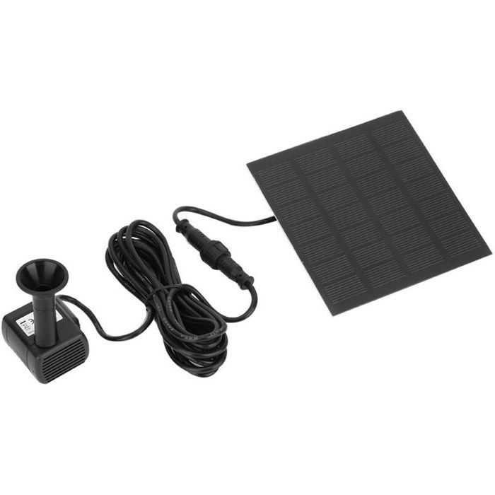 Kit de pompe solaire submersible pour fontaines, jardins, rocailles ...