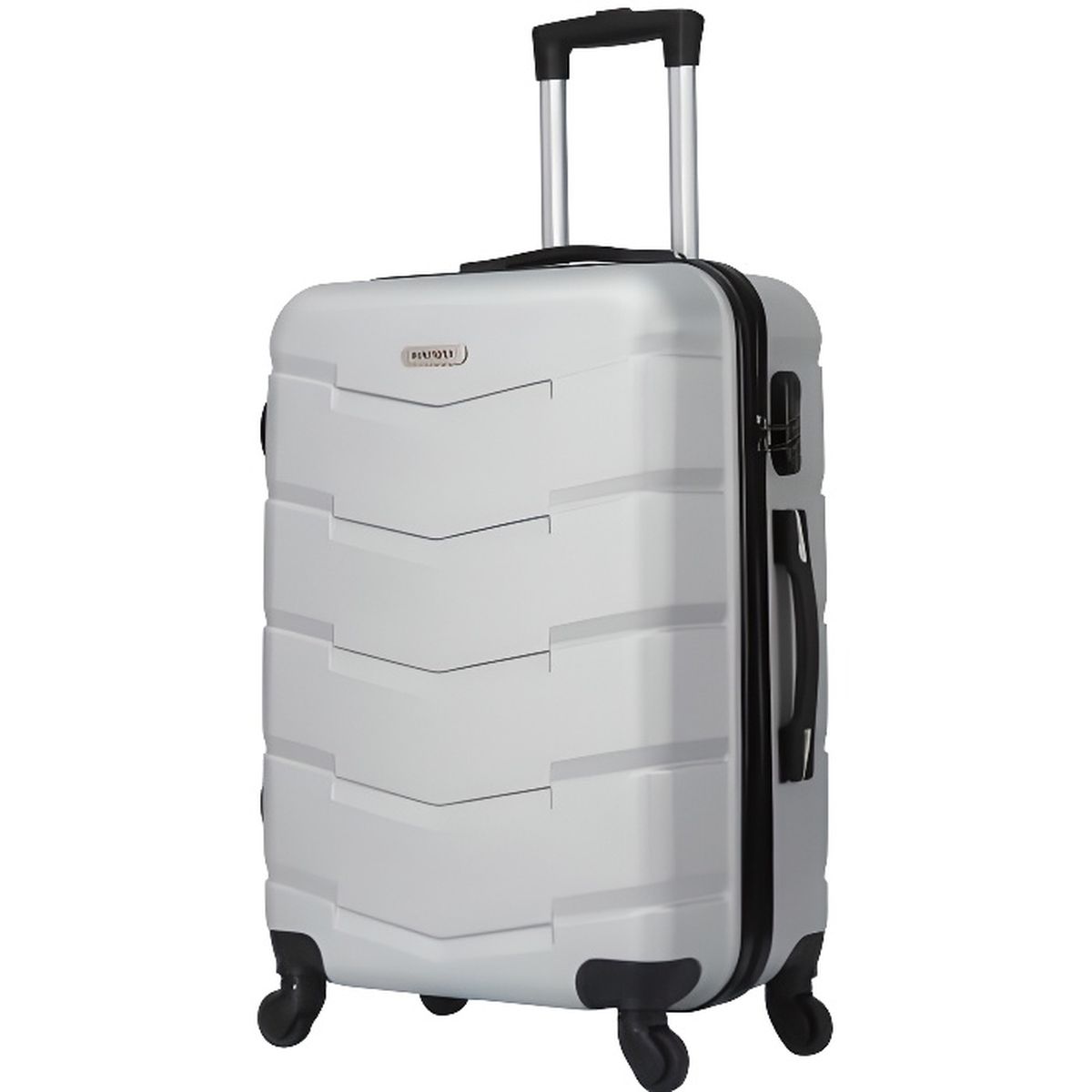 Valise Cabine 4 Roues 45cm ABS Rigide - Wall - TROLLEY ADC (Gris Silver)