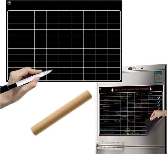 Tableau Magnetique Frigo Planning Mensuel Effaable Magntique ...