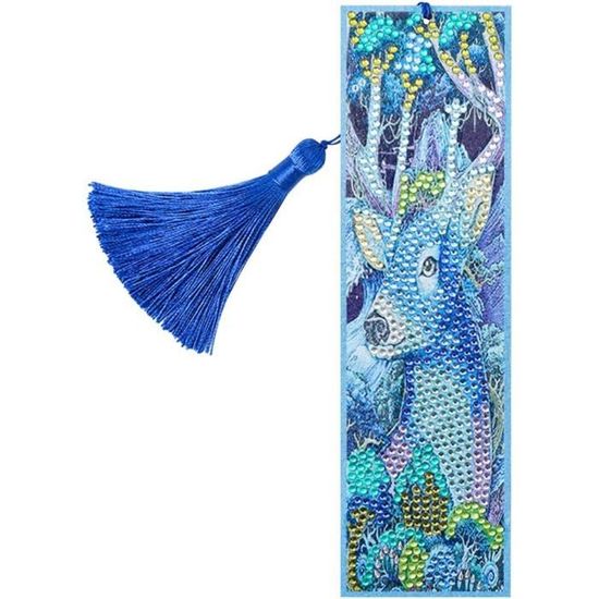 Domybest Marque-page de Peinture au Diamant Bricolage Diamond Painting Marque Page en Cuir ...