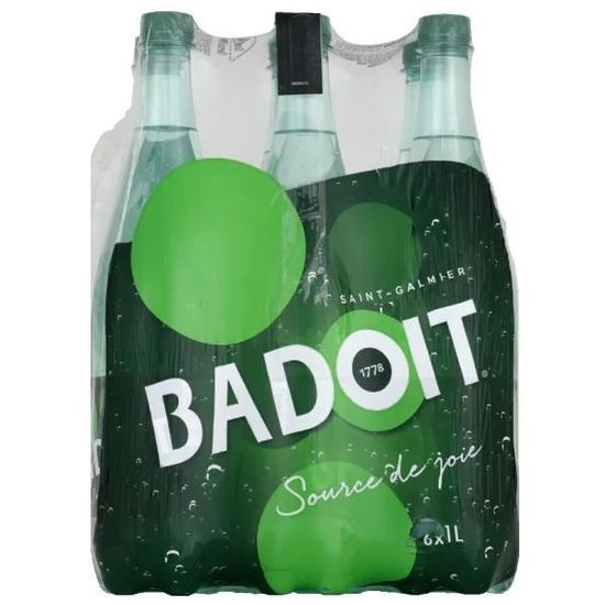 BADOIT Eau minérale naturelle gazeuse - 6 x 1 L - Cdiscount Au quotidien