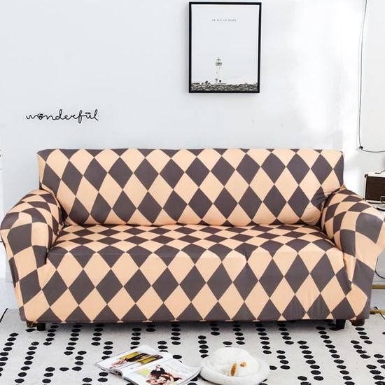 3-place (190-230cm Housse de protection extensible pour canapé et ...