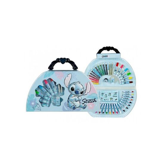 Coffret Dessin et Coloriage Stitch Malette 51 pieces Crayons Feutres ...