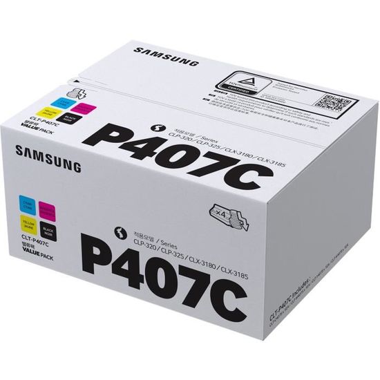 HP Samsung CLT-P407C, Cartouche laser, Noir, Cyan, Magenta, Jaune, 4 ...
