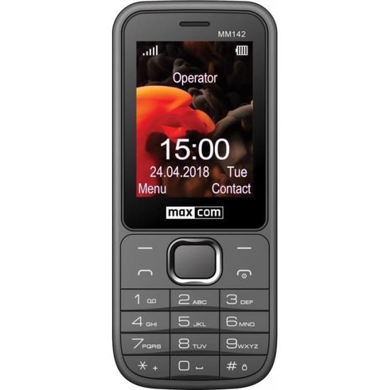 Téléphone Portable MAXCOM MM142 Grey - Monobloc - 2,4" - 800 mAh - Blanc - Cdiscount Téléphonie
