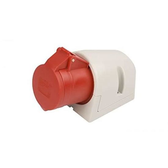 Prise Fixe 32A 4P 400V Rouge Ip44 124-6 Mask5907711100300 Pce - Prise ...