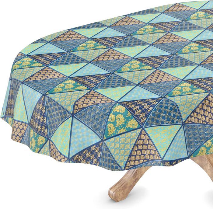 Nappe Toile Cire Ovale