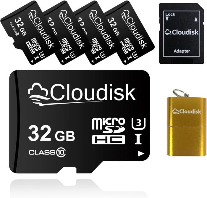 5 Pack 32 Go Carte Micro Sd 32 Go Carte Mémoire Microsd Class10 Avec ...