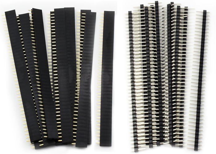 Aussel 40 pièces 2.54mm Breakaway PCB Board 40Pin mâle et femelle ...