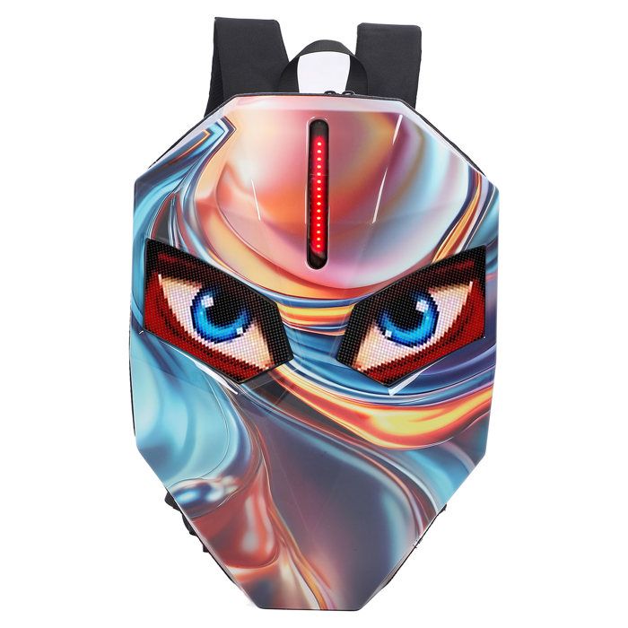Mxzzand Sac à dos de moto LED Sac à dos LED pour moto, résolution 60x48 ...