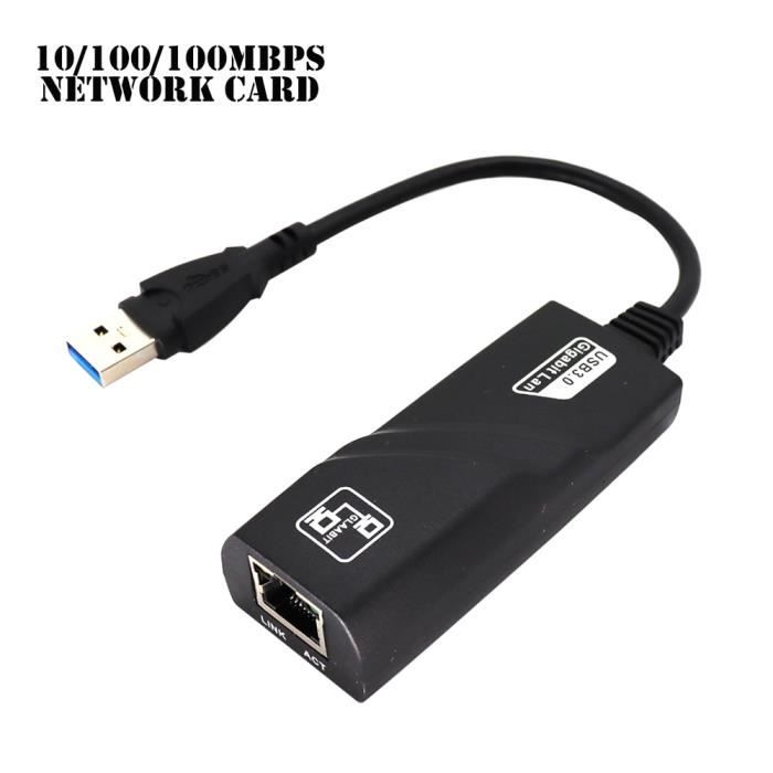 USB - Adaptateur Ethernet filaire USB 3.0 vers RJ45, 1000Mbps, carte ...