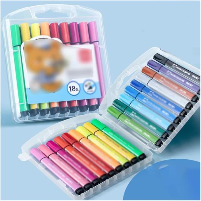 Feutres Coloriage Ensemble De Stylos À Colorier À Pointe Feutre Lavable ...