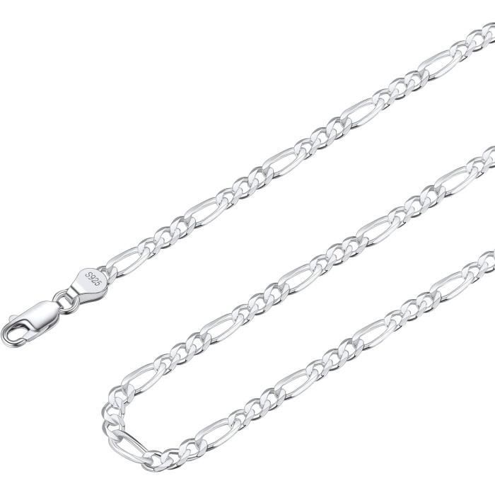 Chaîne En Argent 925 Chaine Alliance Homme Femme Fermoir Amélioré 36 ...