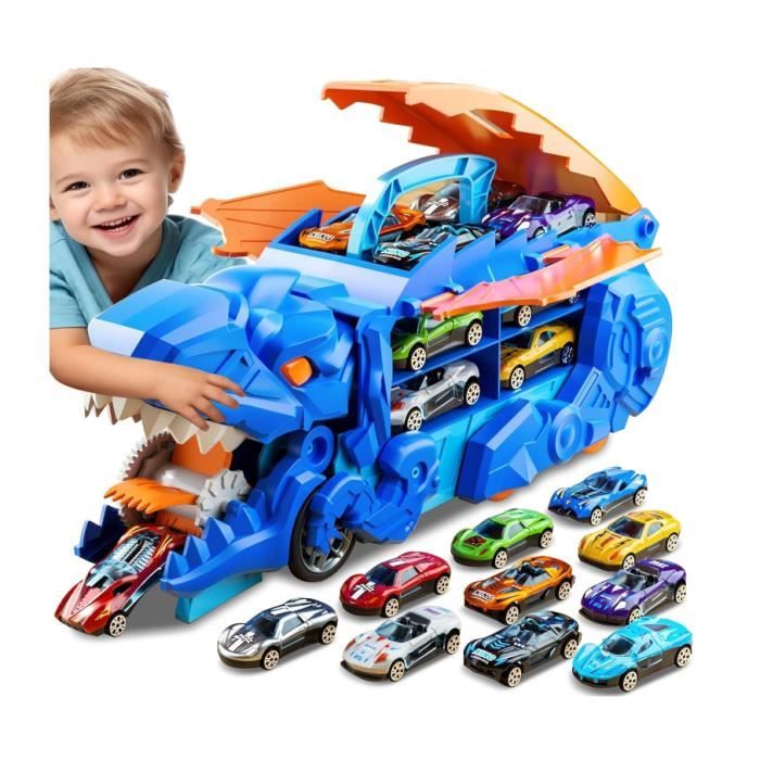 Camion de transport - Jouet dinosaure - Pour garçons 3-7 ans - Inclus ...