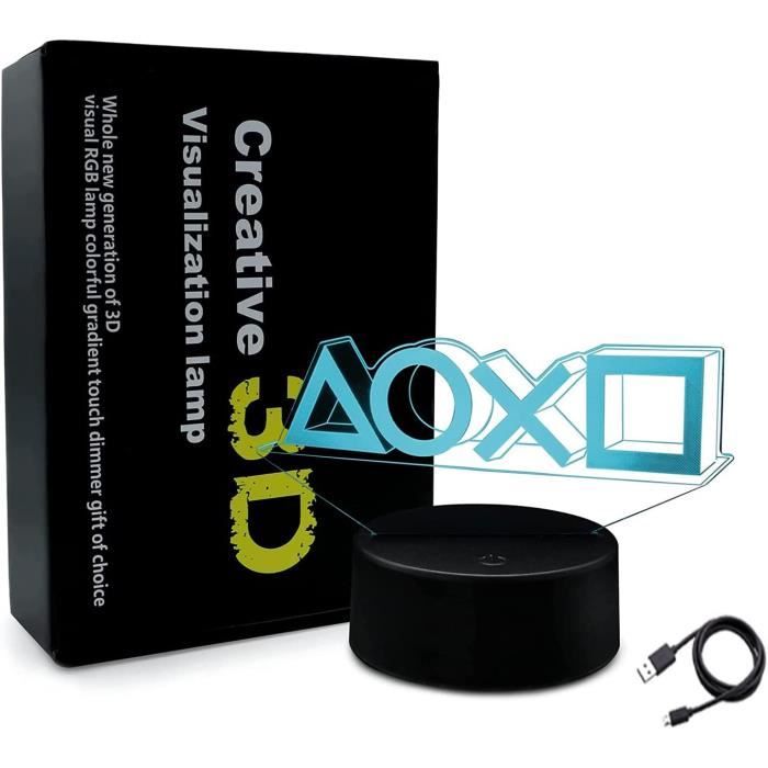Gamepad Lampe illusion 3D Gamer Zone Lampe Lampe Gamer Cadeau Gamer ...