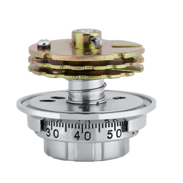 Serrure mécanique - Sécurité - 3 groupes - Antivol - Métal chromé ...