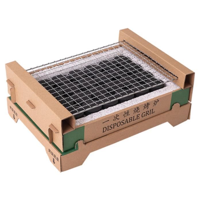 Un jeu Grillades à charbon de bois jetables, accessoires de Camping ...