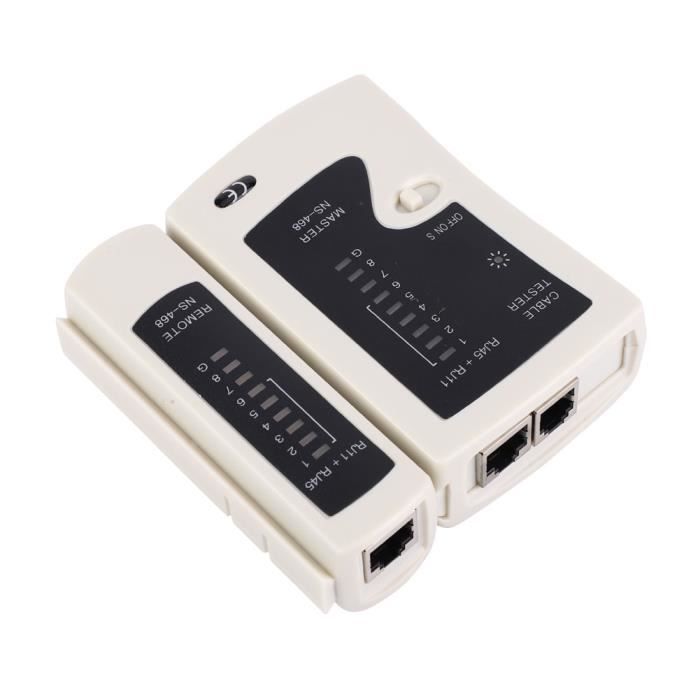 EJ.life Testeur de Câble Réseau RJ45 RJ11 RJ12 LAN Outil Test RJ12 ...