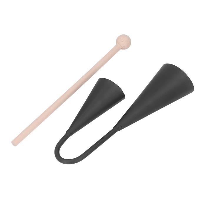 Cloche d'agogo GOTOTOP - Instrument de percussion traditionnel en métal ...