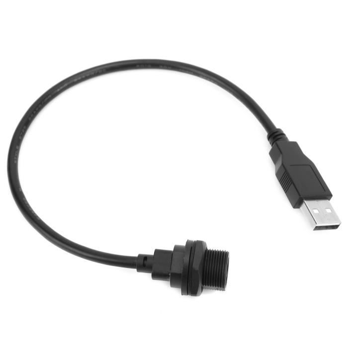HURRISE Connecteur USB2.0 Connecteur USB étanche IP67 MICRO USB femelle ...