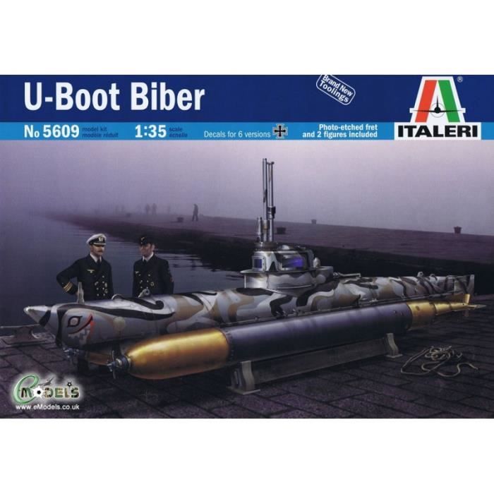 ITALERI IT5609 U-BOOT BIBER MIDGE SUBMARINE KIT 1:35 maquette MODEL ...