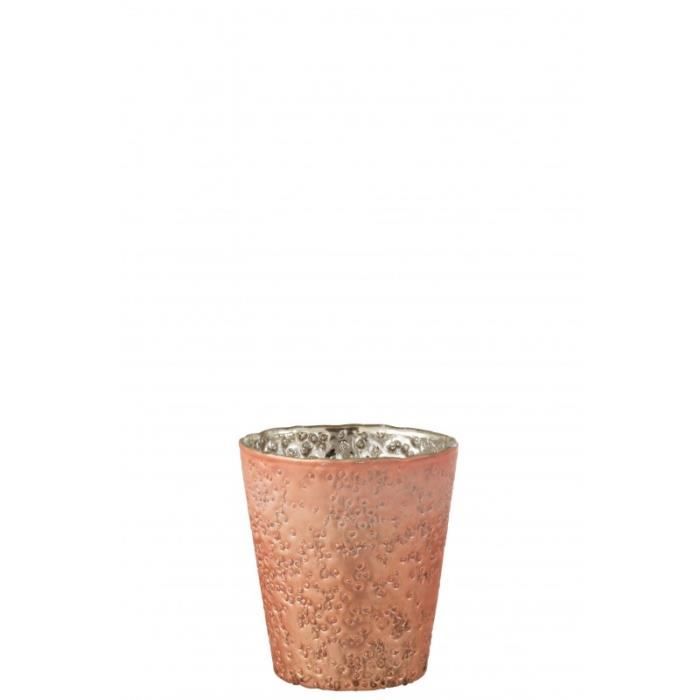 Photophore en verre saumon Orange/Rouille - Cdiscount Maison