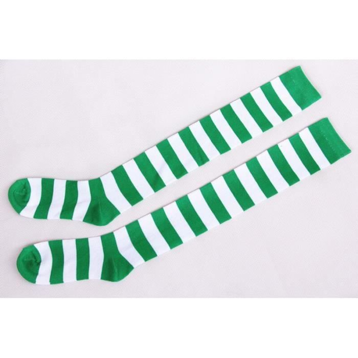 Bas,Collants Lolita à rayures pour femmes, 9 couleurs, collants doux et ...