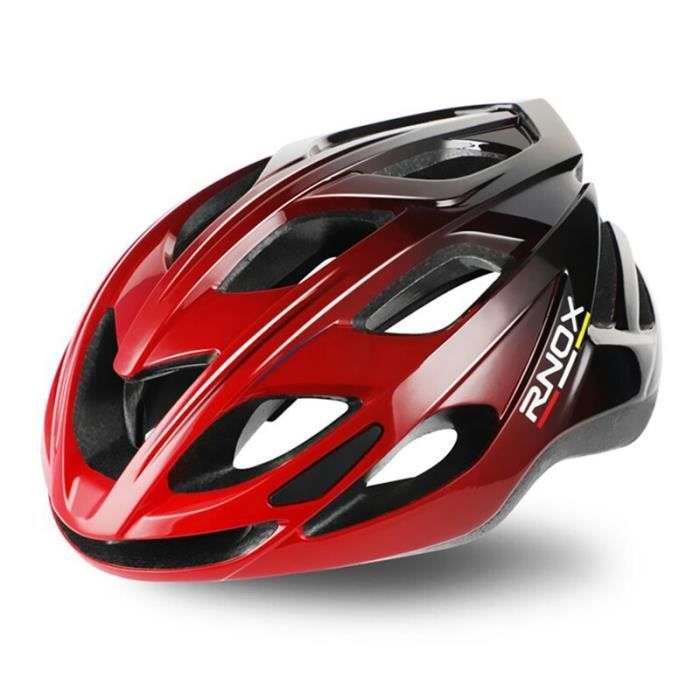 Casque vélo,Casque de vélo de route vtt rouge, équipement de vélo de ...