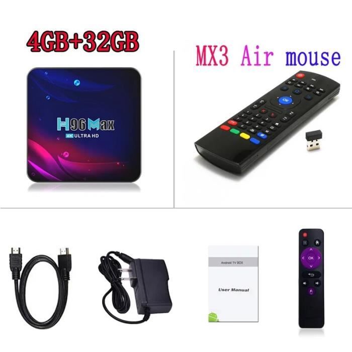 Décodeur TV - RNCYN - H96 Max V11 - Android 11 - 4 Go RAM - 64 Go ...