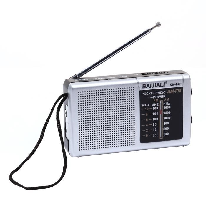 Mini récepteur radio FM avec antenne télescopique,radio ...