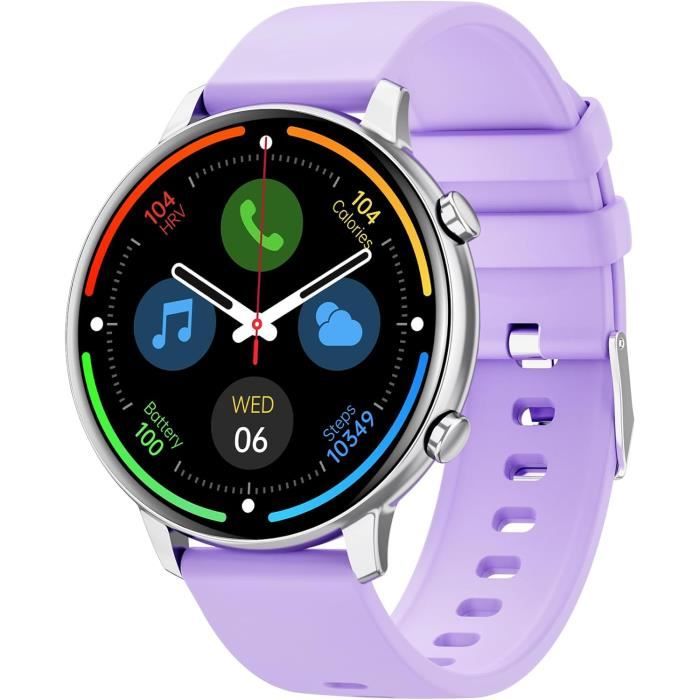 Montre Connectée Homme Femme 1.39" Smartwatch Avec Podometre, Moniteur ...