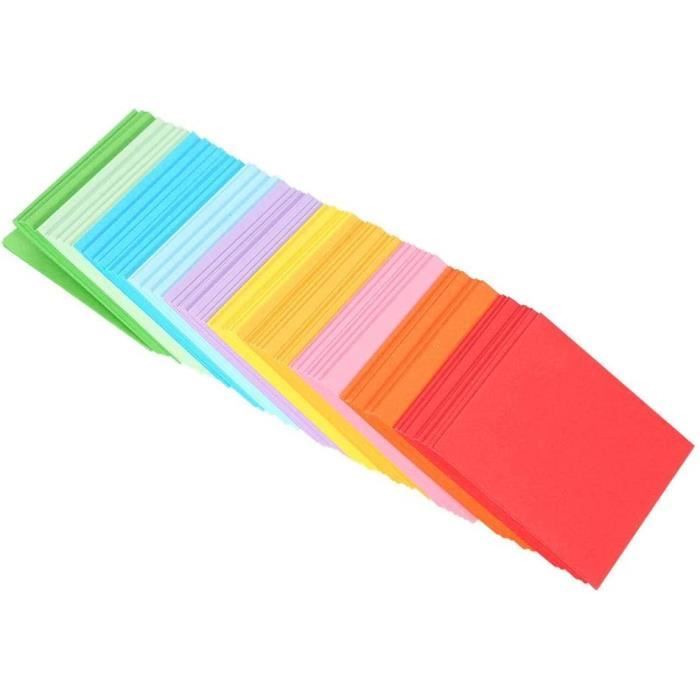 Papier Origami - SSS - 520 PCs - Artisanat carré de grue - 10 couleurs ...