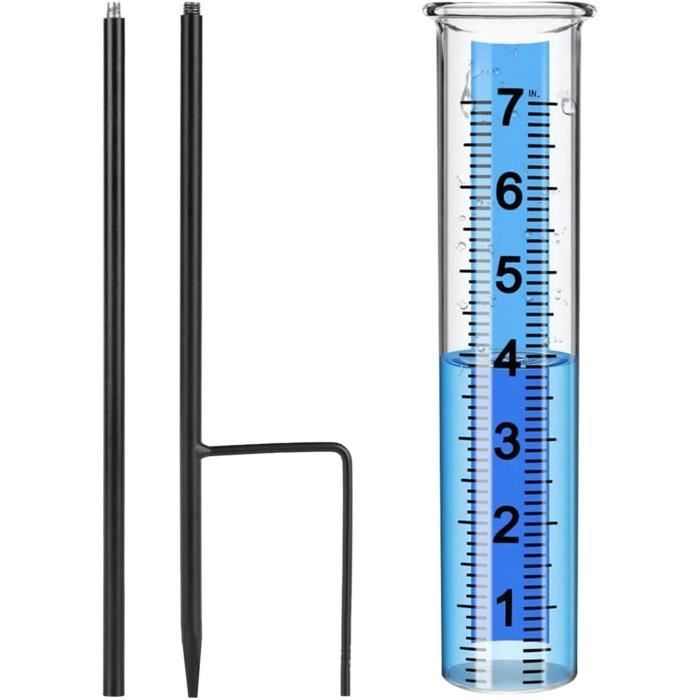 XINXI Pluviomètre extérieur - Jauge de Mesure de Pluie de pelouse Outil ...