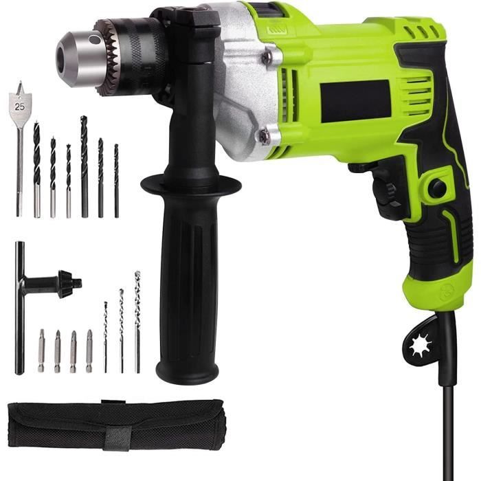 Tilswall 850W Perceuse Percussion,3000 RPM Perceuse à Percussion ...
