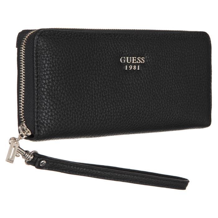 GUESS Portefeuille CATE Noir Femme Noir - Cdiscount Bagagerie ...