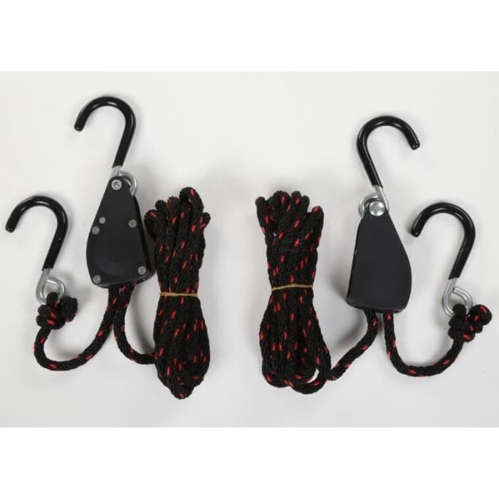 2 PCS Poulie Cliquets Kayak Canoë Bateau Arc Stern Corde Verrouillage ...