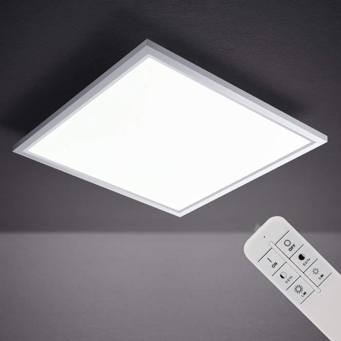 Panneau LED plat à intensité variable 40 x 40 cm plafonnier avec ...