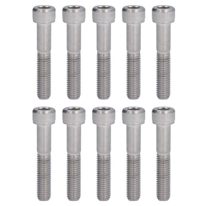 DEX 10 Vis têtes cylindriques à embase, M10, acier inoxydable A270 ...