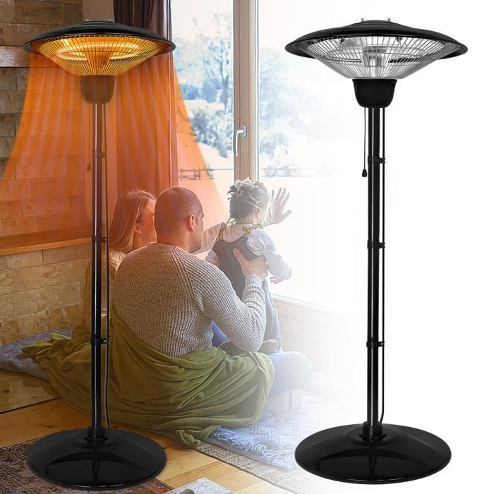 YUENFONG Radiateur infrarouge 1500 W, Chauffage extérieur infrarouge ...