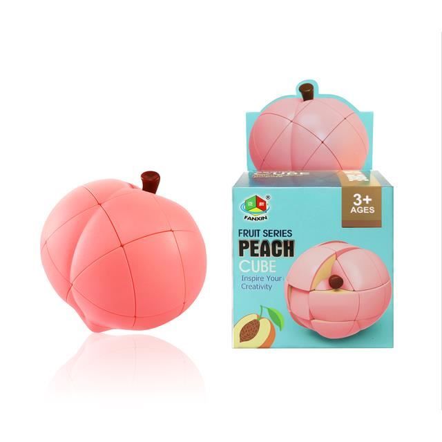 CASSE-TETE,peach--Cube magique de fruits, sans autocollant ...