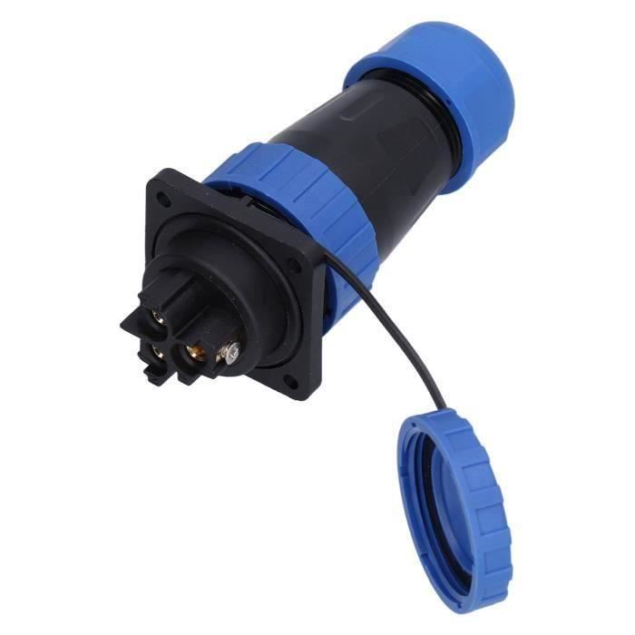 AL02411-prise aviation Connecteur étanche carré 4 trous IP68 prise de ...