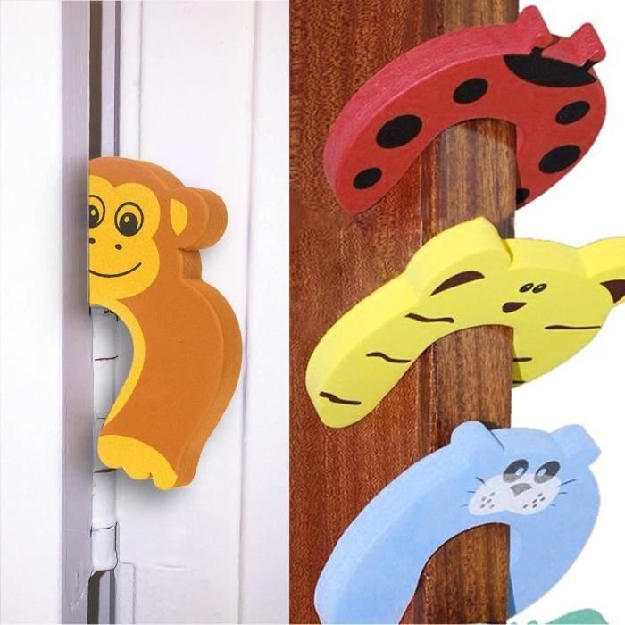 Bloque Porte - Sécurité Enfant - 7 pcs - Colorée - Protection Doigts ...
