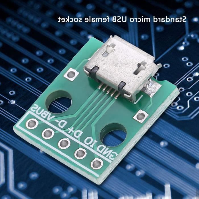 Adaptateur Micro USB - HURRISE - 10 pièces - Prise femelle Micro USB ...