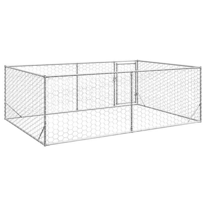Argent Niche pour chien, cage polyvalente, pour extérieur, avec porte ...