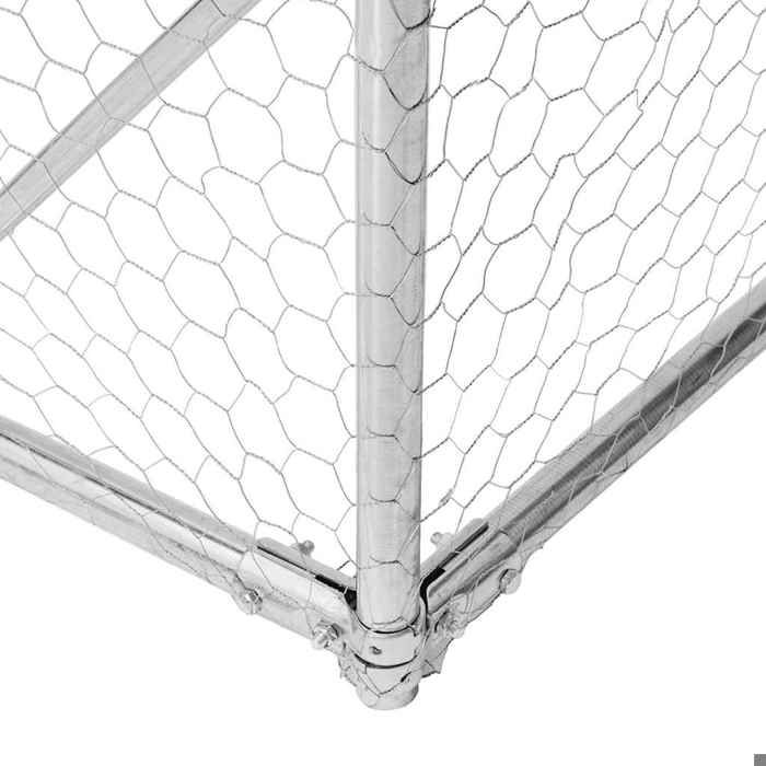 Argent Niche pour chien, cage polyvalente, pour extérieur, avec porte ...